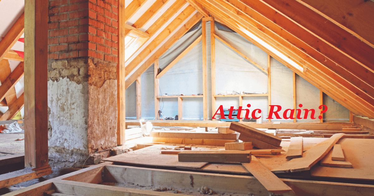 Help! There's dripping from the ceiling fan! Is it a leak or attic rain ...